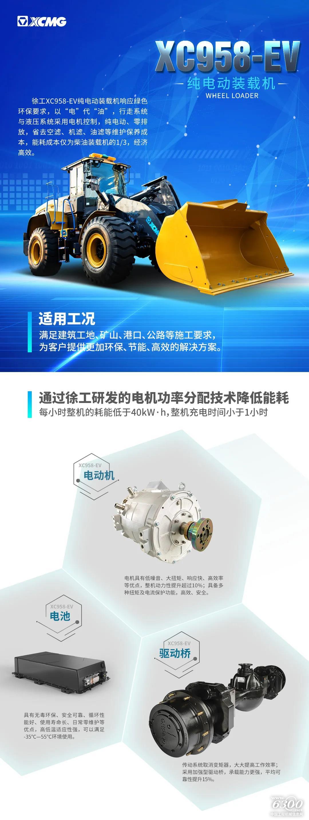 绿动先锋|徐工XC958-EV纯电动装载机，新能源领域的领跑者 - 徐工 - 资讯中心 - 工程机械信息网